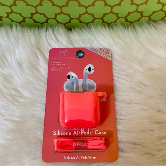 Dabney Lee | Other | Airpod Case With Straps Coral Pink Nwt | Poshmark